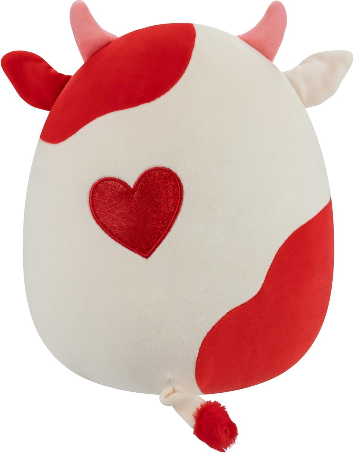 Squishmallows Original 12in Idris The Red and White Hearts Cow ...