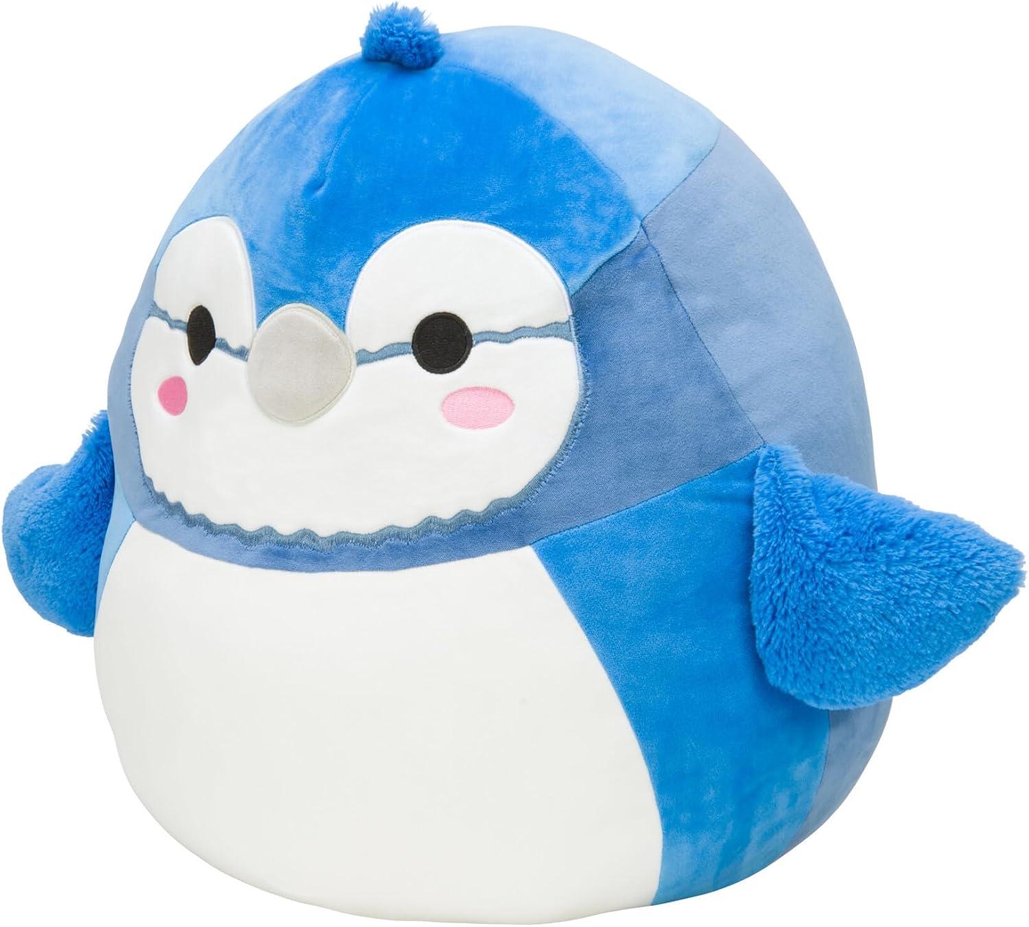 Squishmallows Original 14-Inch Babs Blue Jay with Fuzzy Wings – Large ...